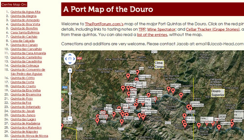 A brilliant resource for Douro fans: map of the Quintas – Jamie Goode's ...