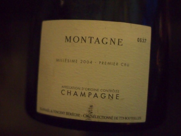 Champagne Raphaël & Vincent Bérêche Montagne 2004 – Jamie Goode's wine blog